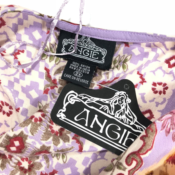 Angie | Sweaters | Nwt Angie Purple Yellow Floral Boho Duster Kimono ...